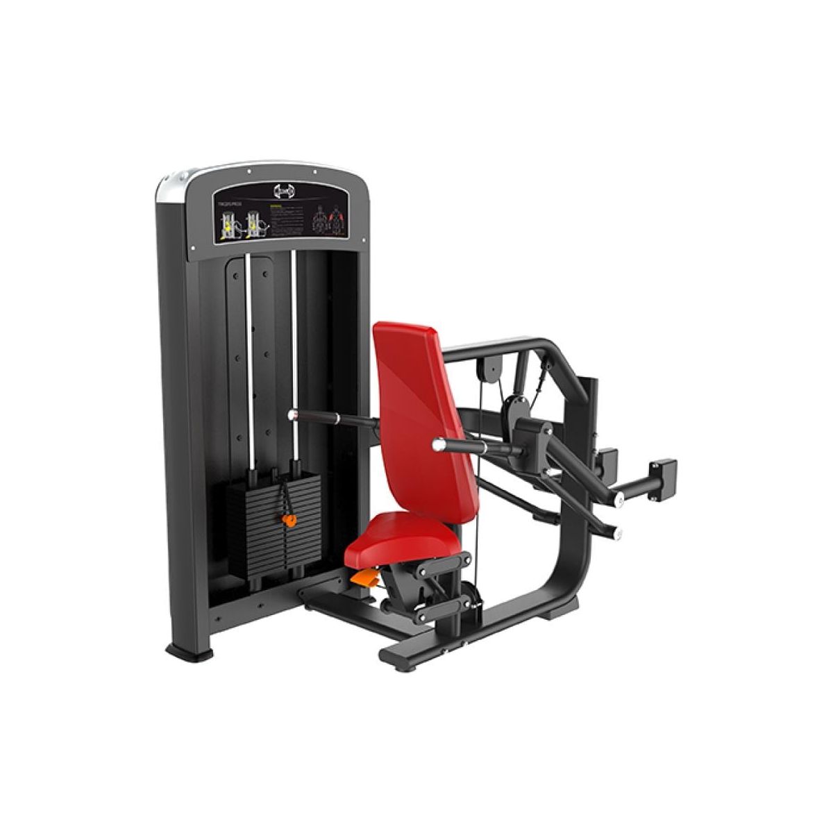 Muscle D Selectorized Elite Line Seated Tricep Press Machine – Iron ...
